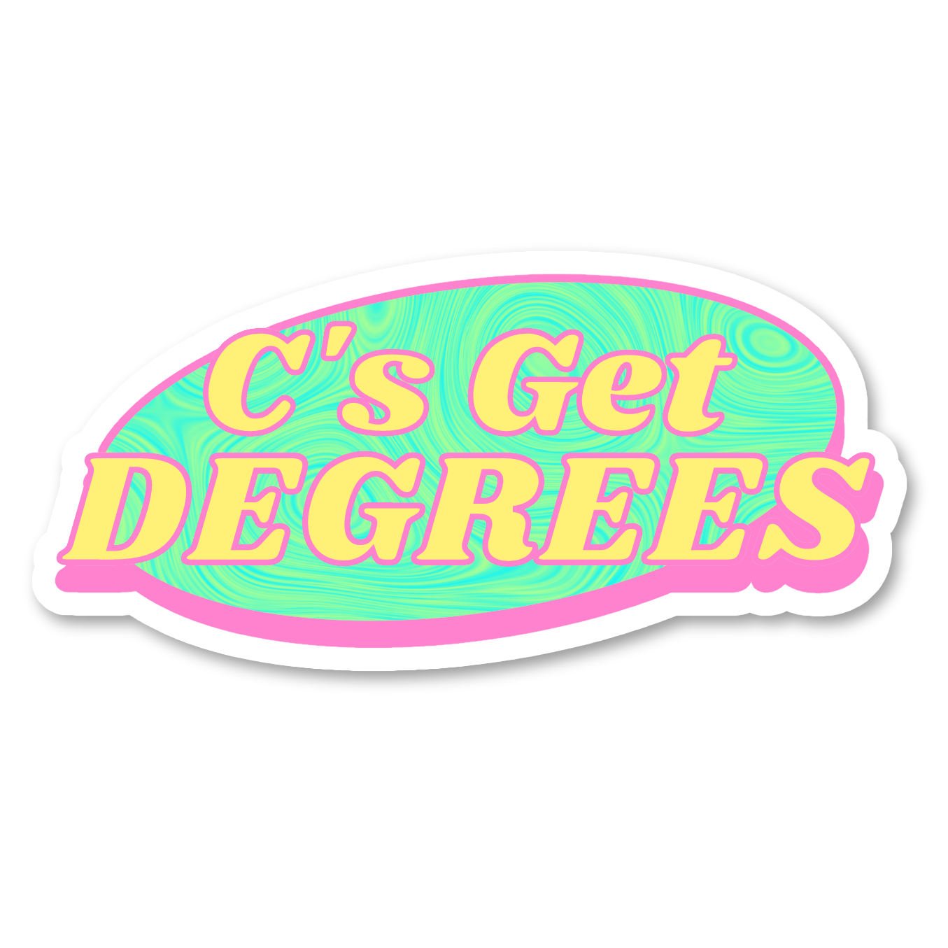 C's Get Degrees - Sticker